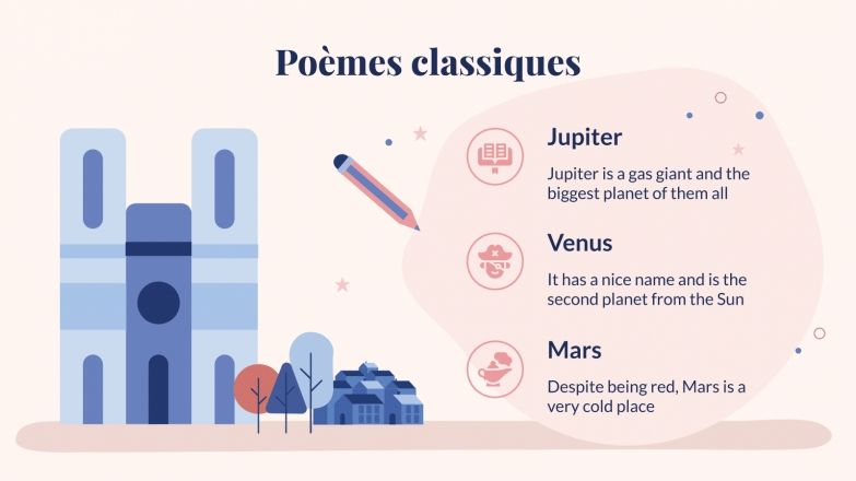 French Literature Google Slides theme & PowerPoint template