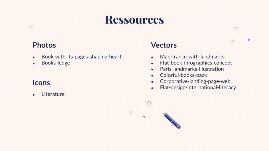 French Literature Google Slides theme & PowerPoint template