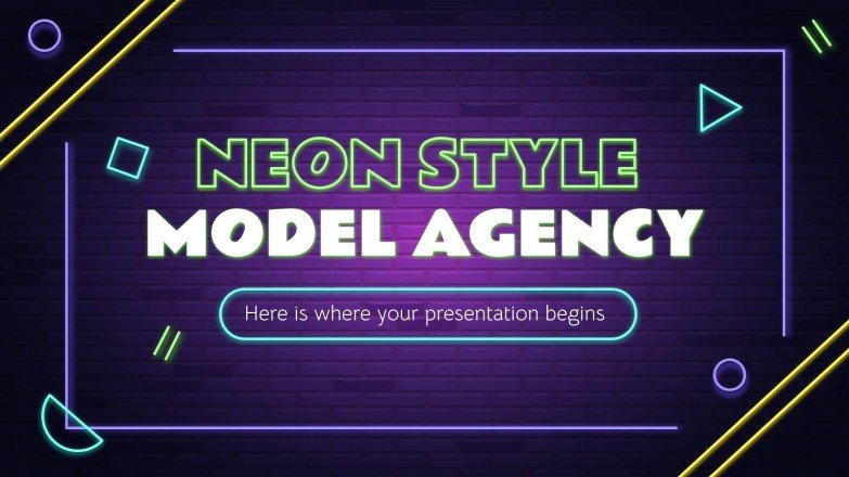 Free Neon Google Slide themes and PowerPoint templates