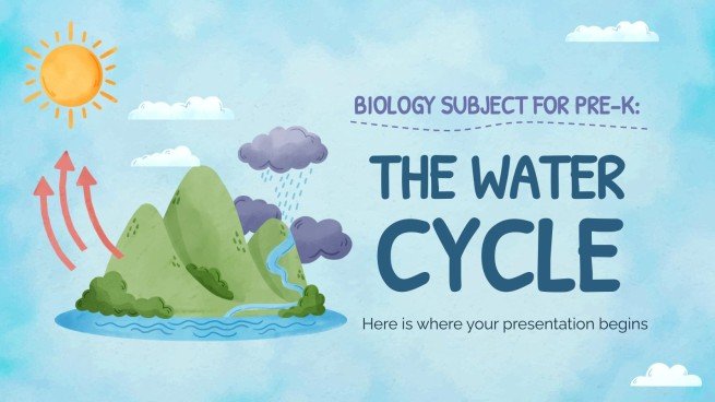 Biology for Pre-K: The Water Cycle | Google Slides & PPT