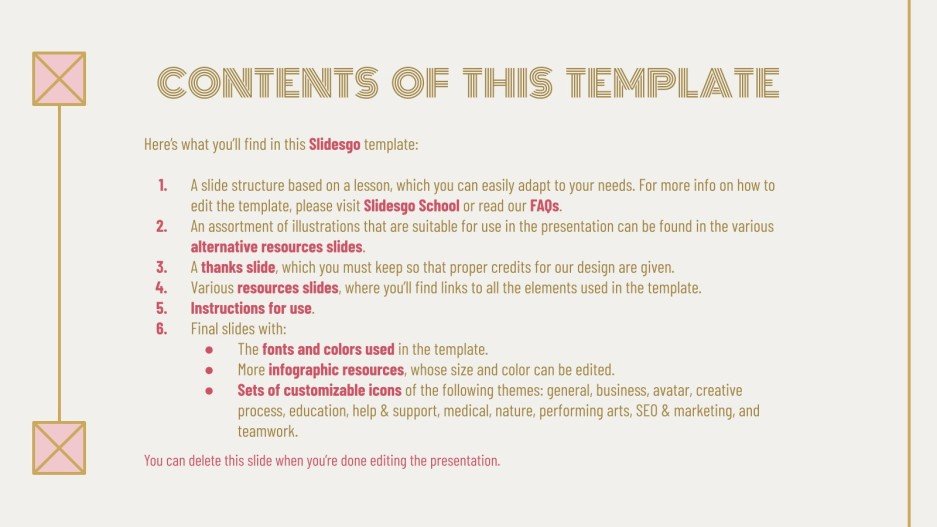 Art Deco Lesson Google Slides theme and PowerPoint template