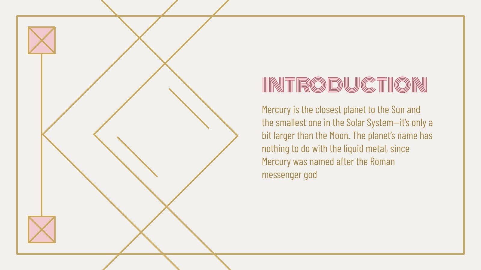 Art Deco Lesson Google Slides theme and PowerPoint template