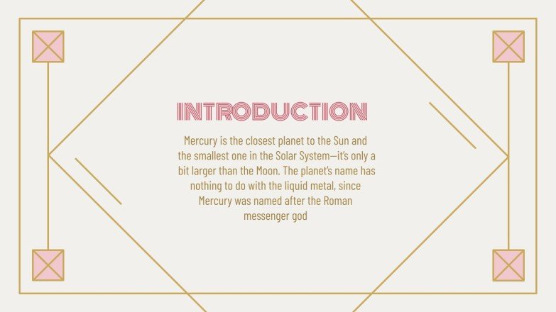 Art Deco Lesson Google Slides theme and PowerPoint template