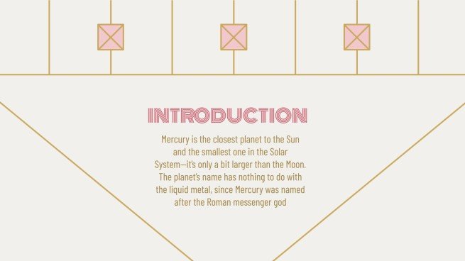 Art Deco Lesson Google Slides theme and PowerPoint template