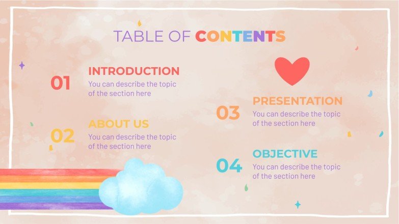Over the Rainbow | Google Slides & PowerPoint template
