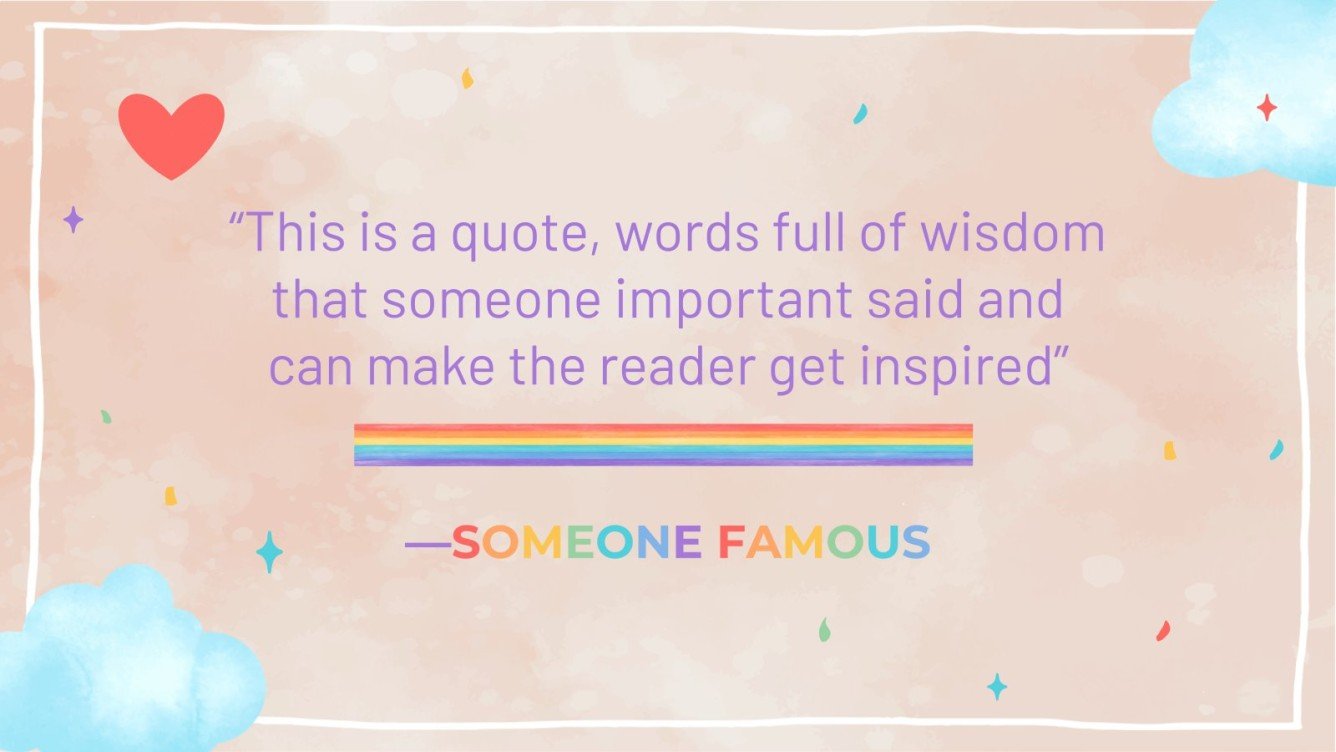 Sobre el arcoíris | Plantilla de Google Slides y PowerPoint