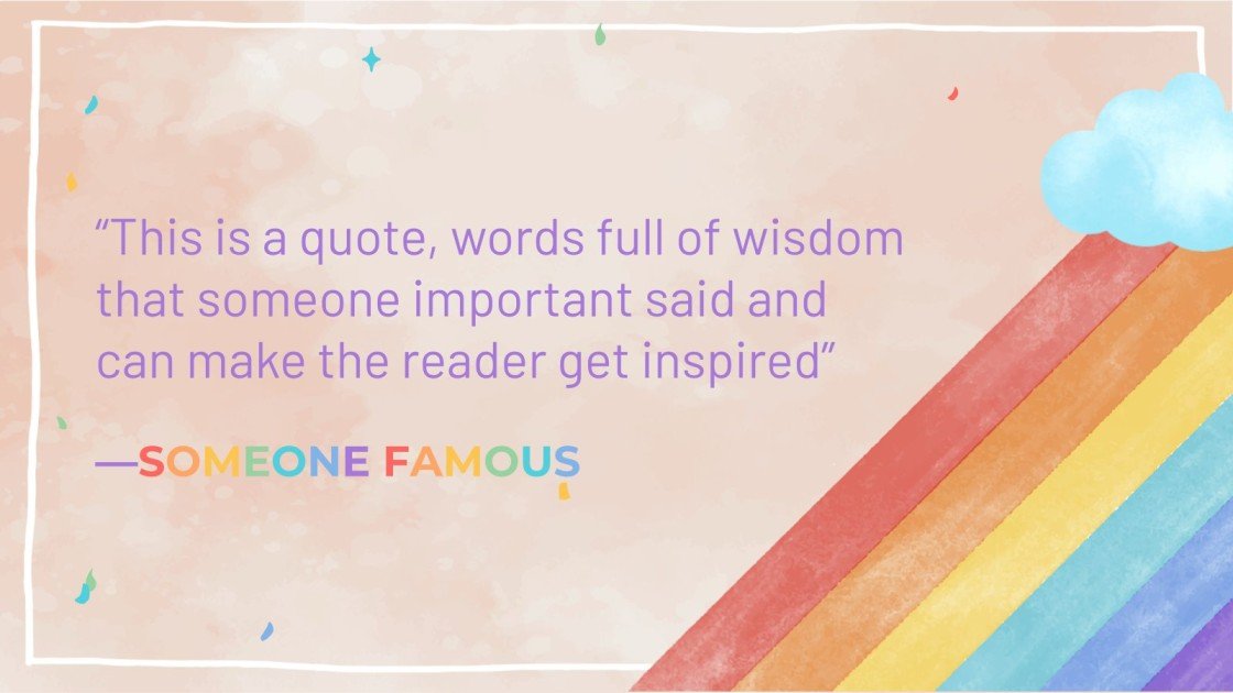 Over the Rainbow | Google Slides & PowerPoint template