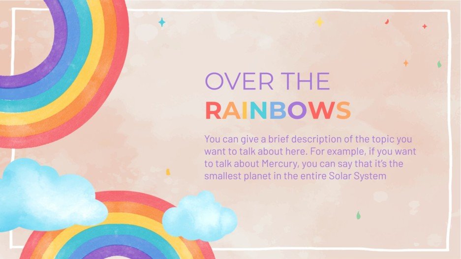 Sobre el arcoíris | Plantilla de Google Slides y PowerPoint