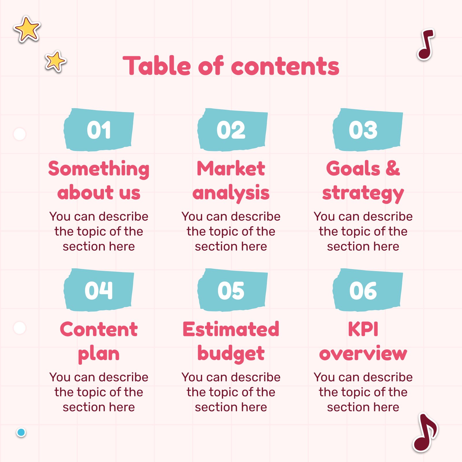 K-Pop Boy Band Fan's Collage for IG Posts | Google Slides & PPT