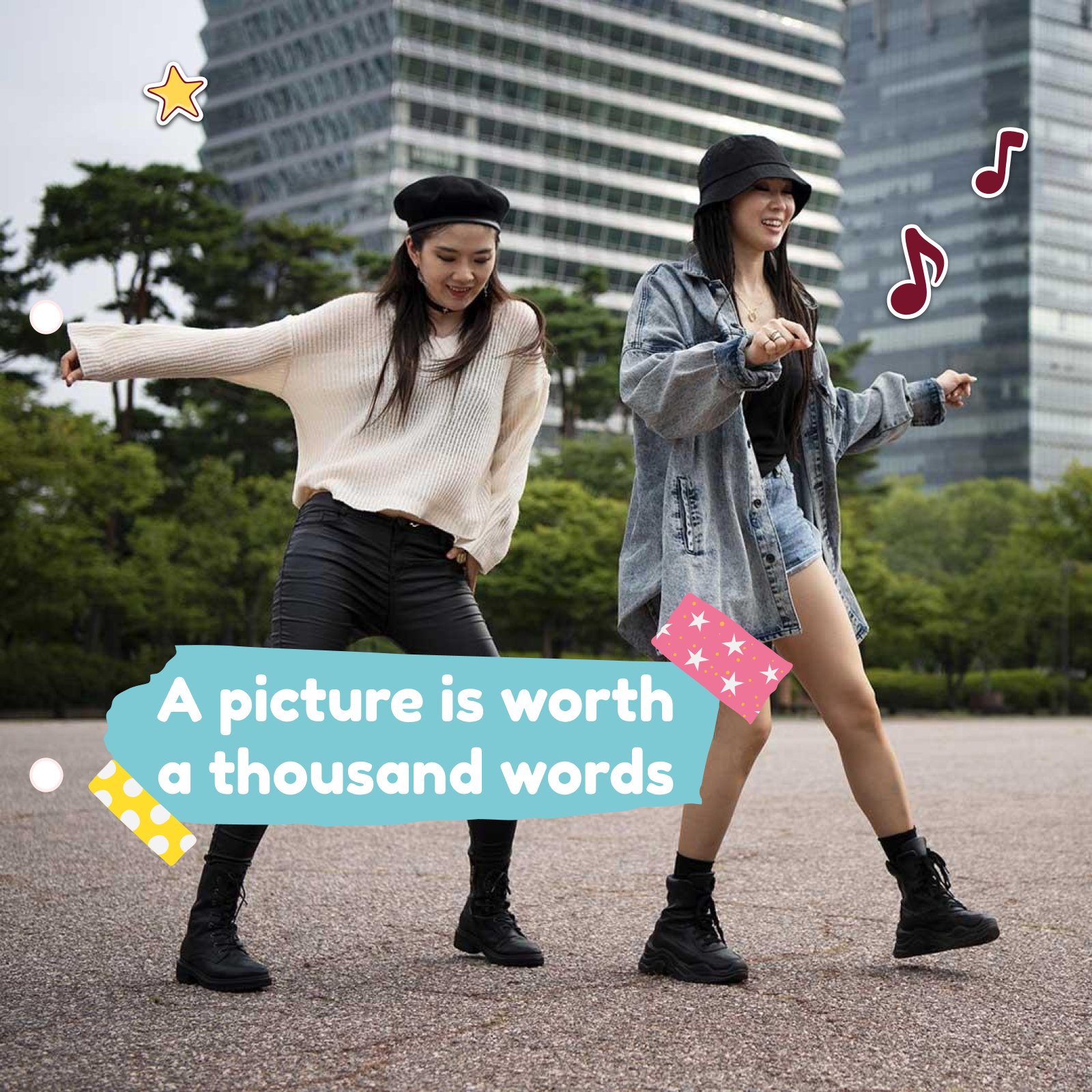 Collage de fan de boy bands de k-pop para publicaciones de IG