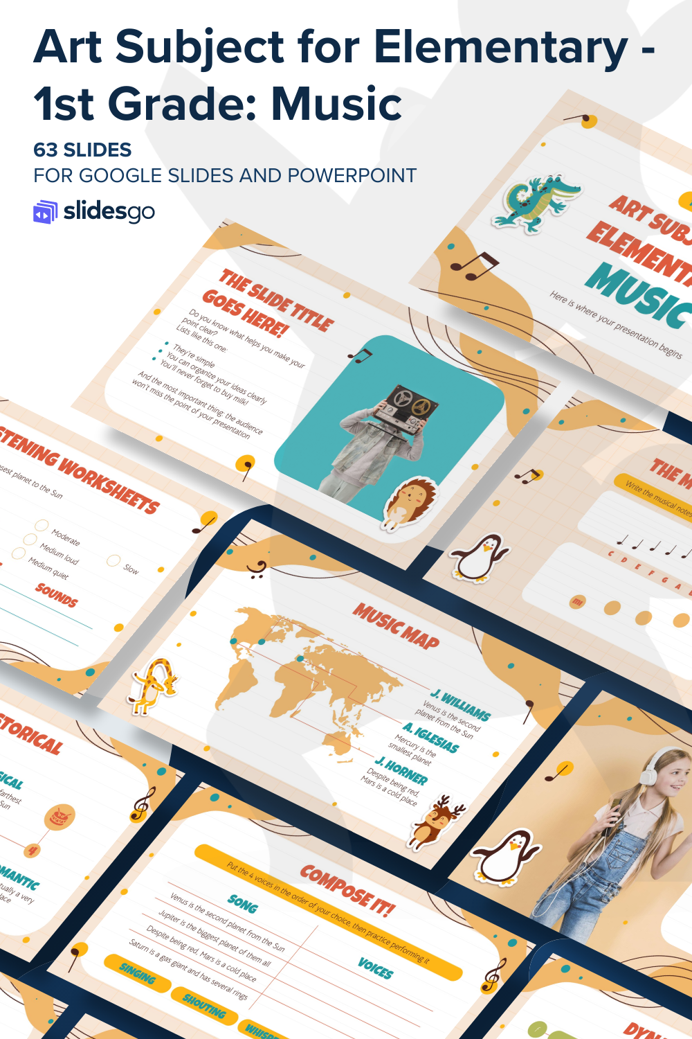 Art Subject for Elementary - 1st Grade: Music