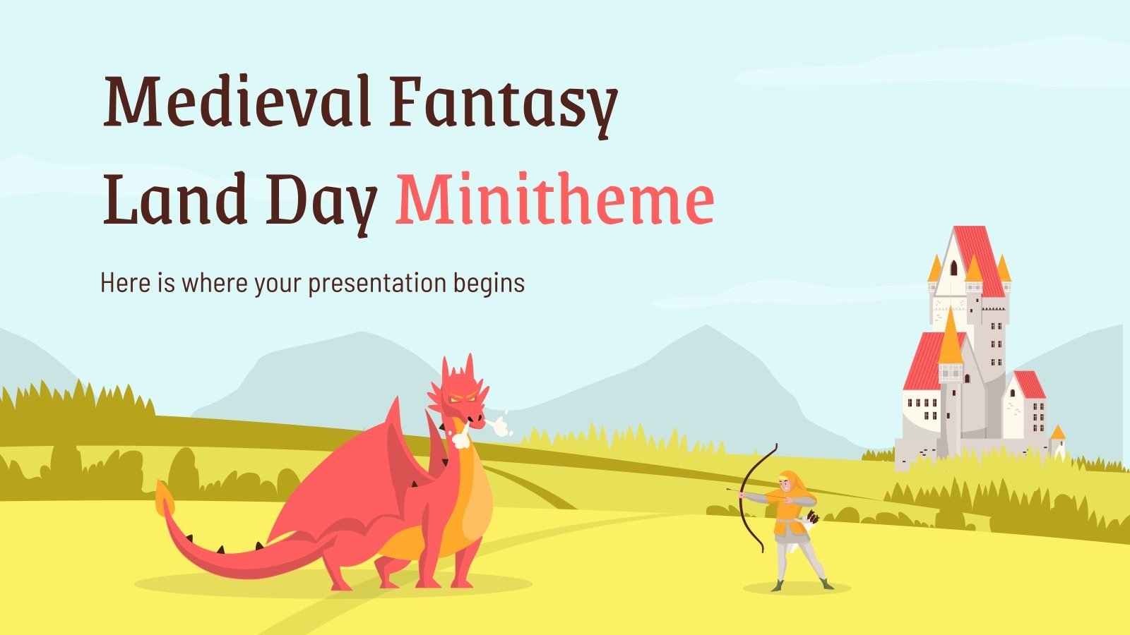 Medieval Fantasy Land Day Minitheme | Google Slides & PPT
