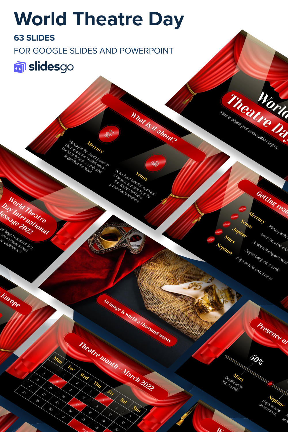 World Theatre Day | Google Slides & PowerPoint Template