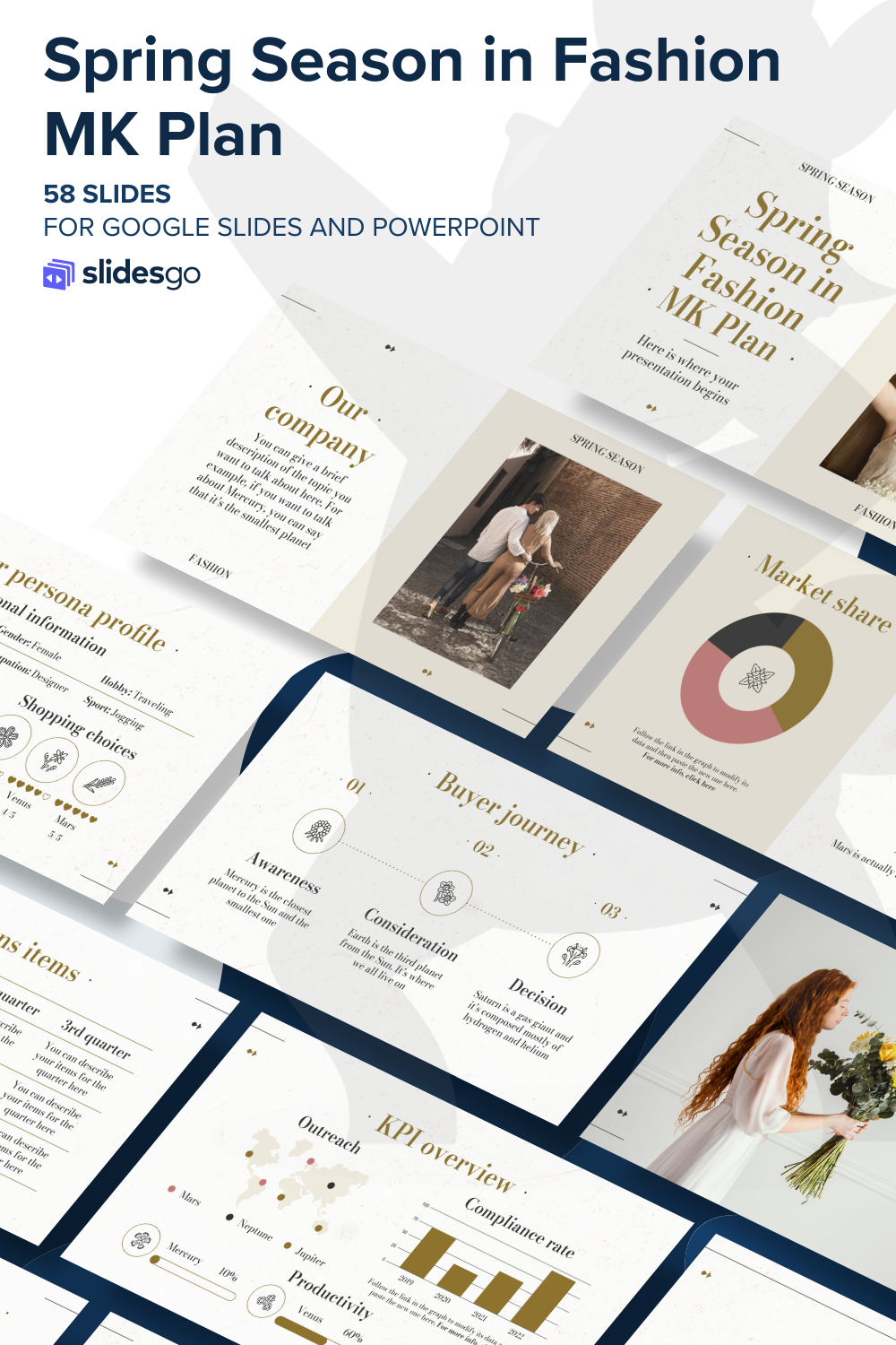 Spring Season in Fashion MK Plan | Google Slides & PPT