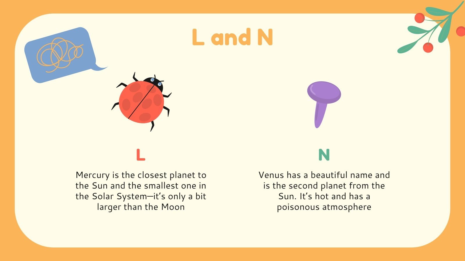 Language Arts: The Sounds /l/ and /n/ | Google Slides & PPT