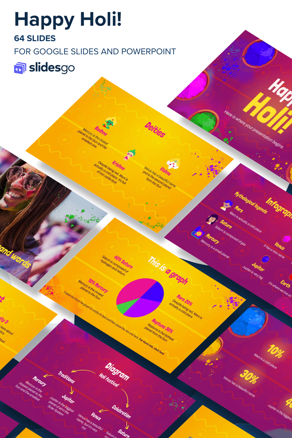 Happy Holi! | Google Slides & PowerPoint Template