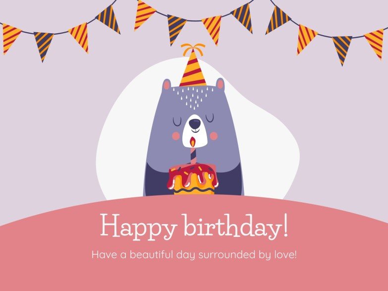 Creative Birthday Cards Google Slides theme & PPT template