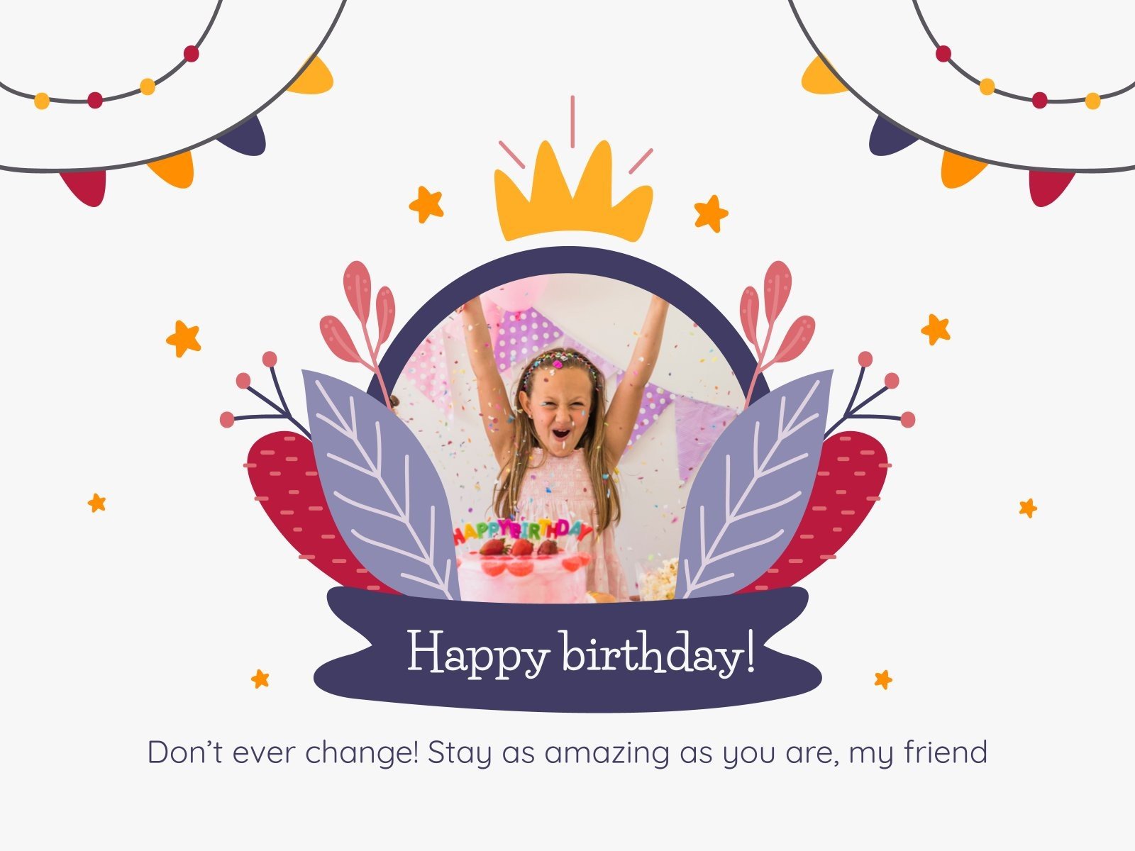 Creative Birthday Cards Google Slides theme & PPT template