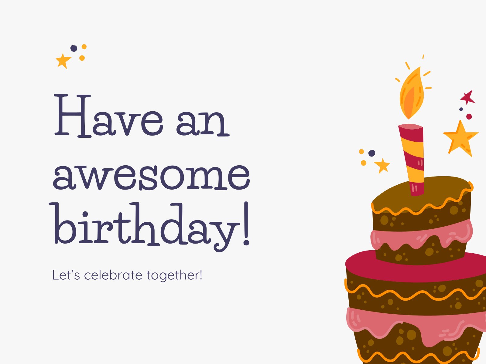 Creative Birthday Cards Google Slides theme & PPT template