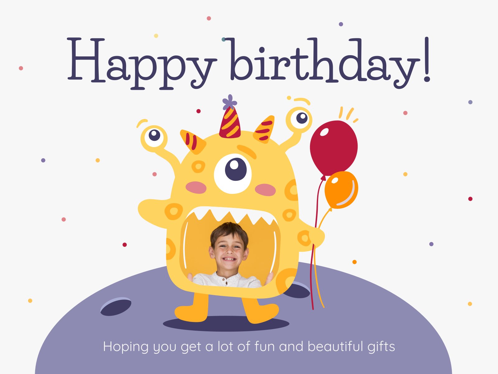 Creative Birthday Cards Google Slides theme & PPT template