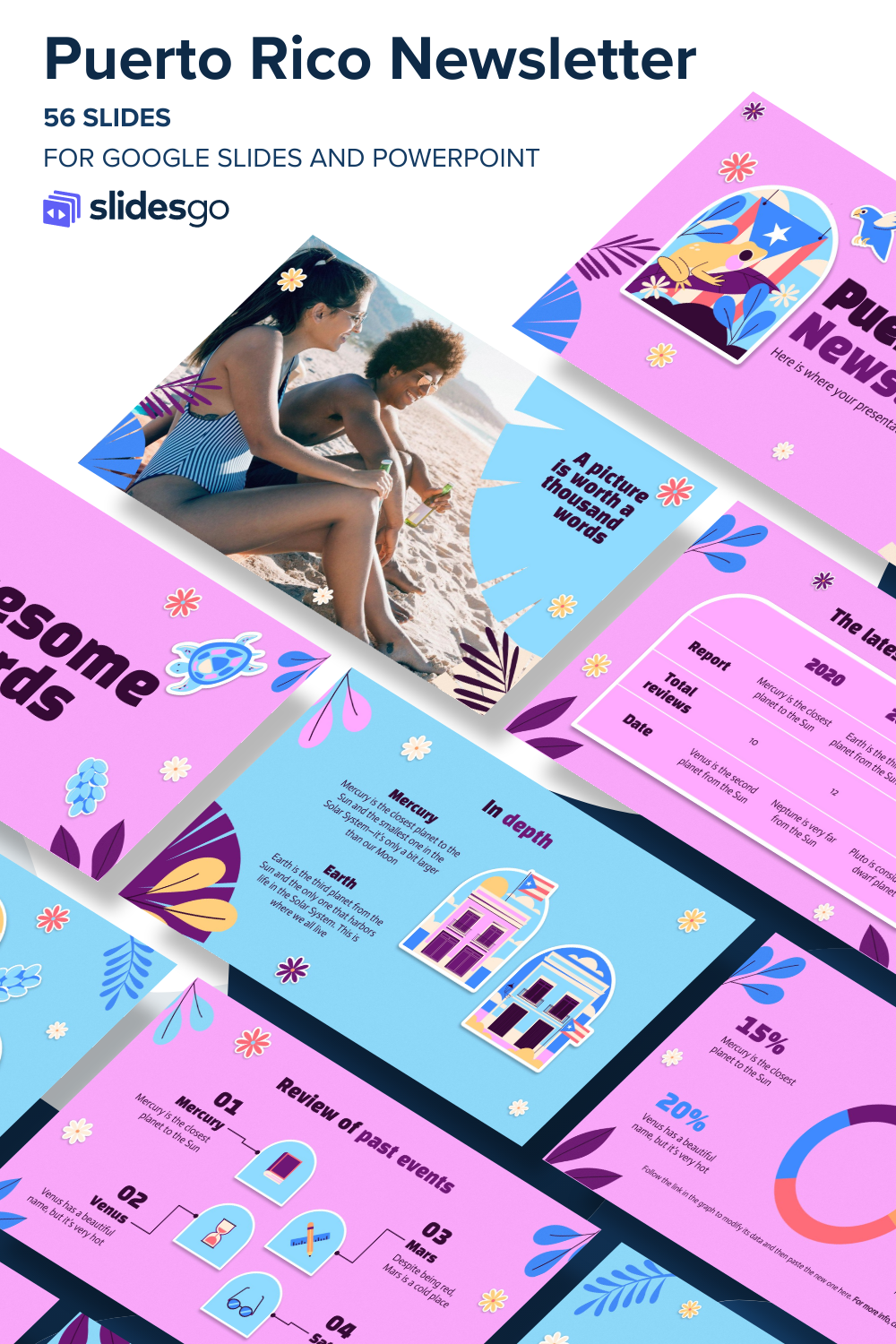 Puerto Rico Newsletter | Google Slides & PowerPoint