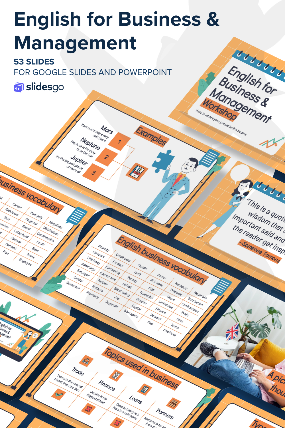 English for Business and Management Workshop | Google Slides