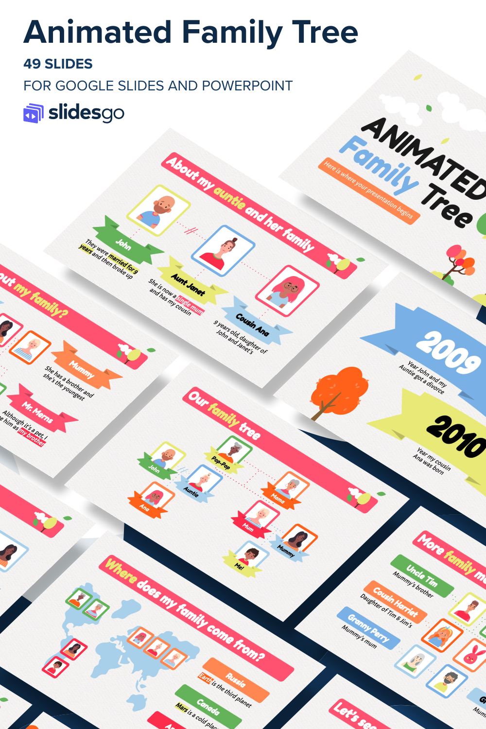 Animated Family Tree | Google Slides & PowerPoint