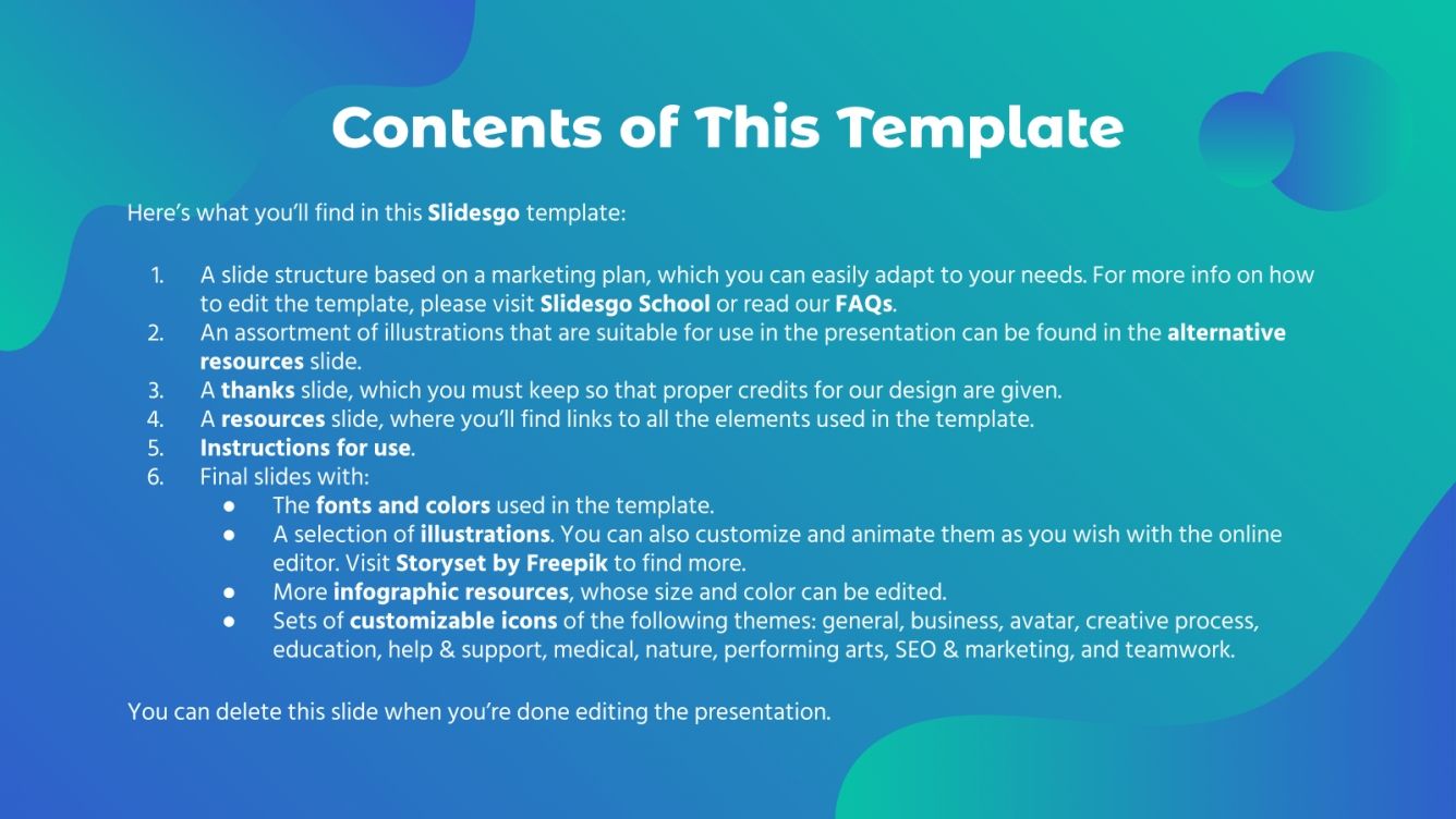 Online Ads Marketing Plan Google Slides & PPT template