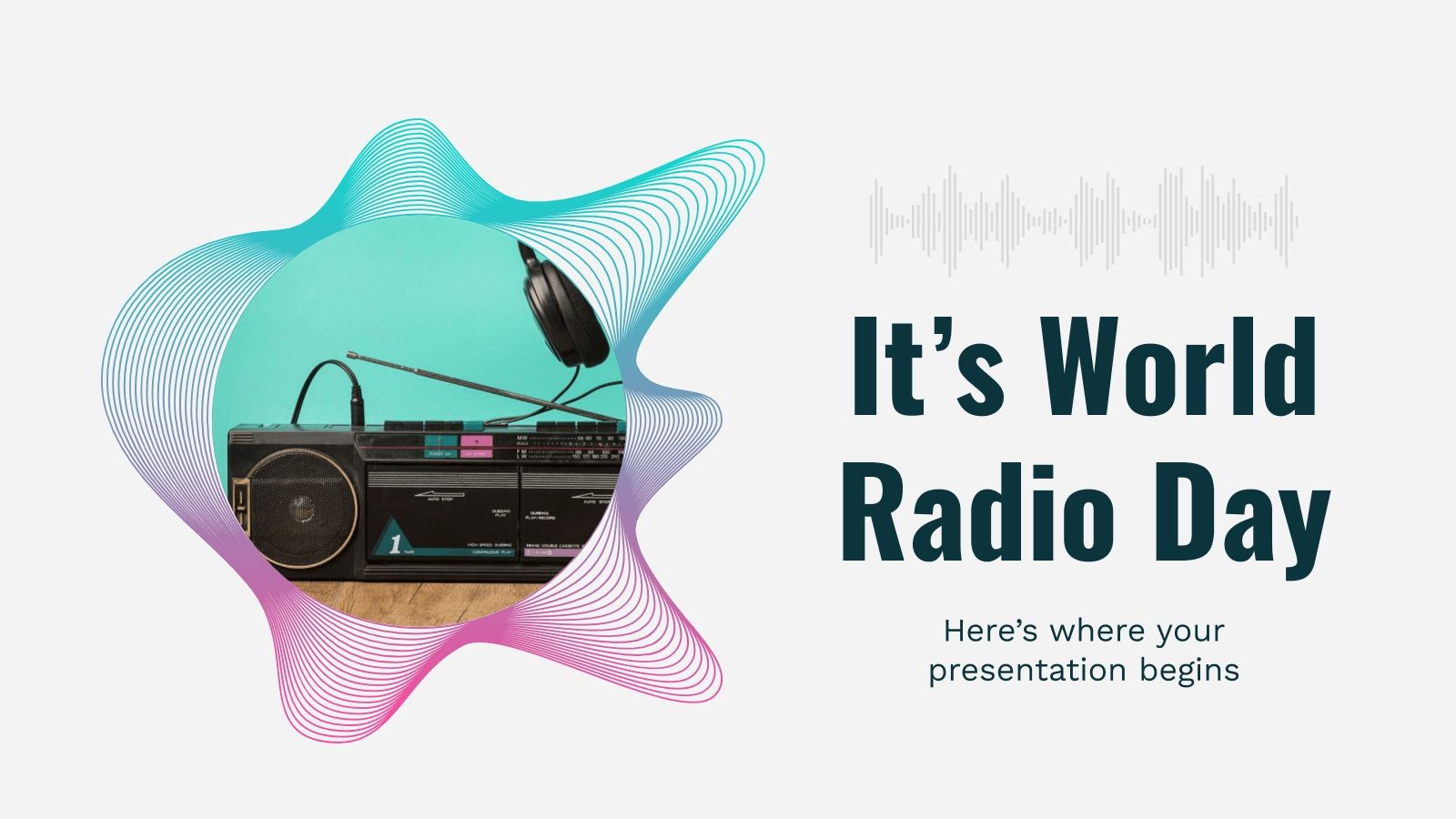 It's World Radio Day Google Slides & PowerPoint template