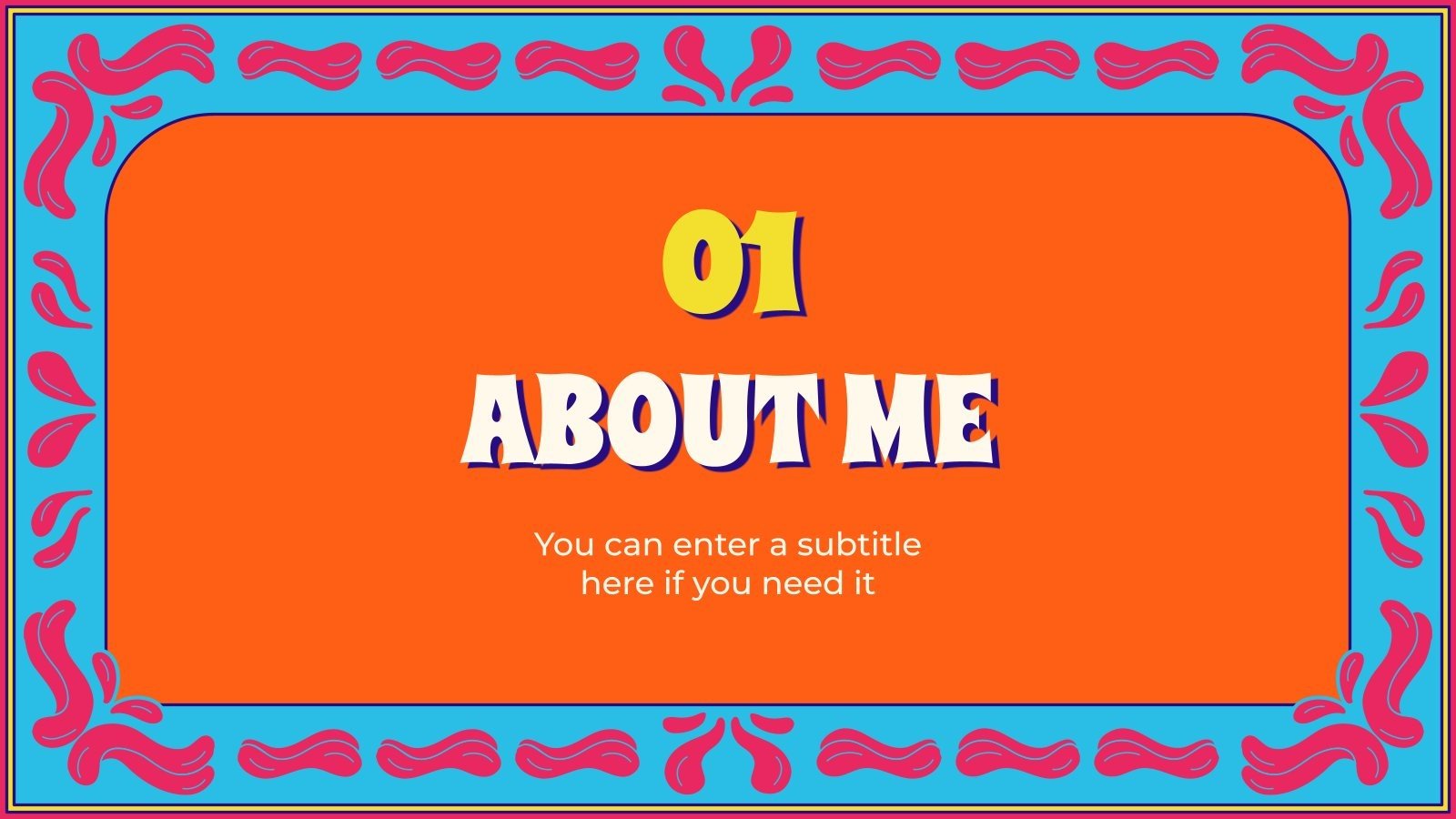 70s Style Portfolio | Google Slides and PowerPoint Template