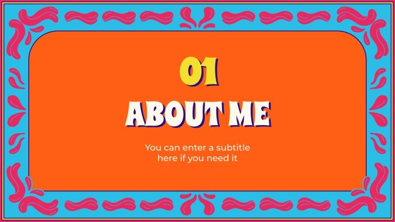 70s Style Portfolio | Google Slides and PowerPoint Template