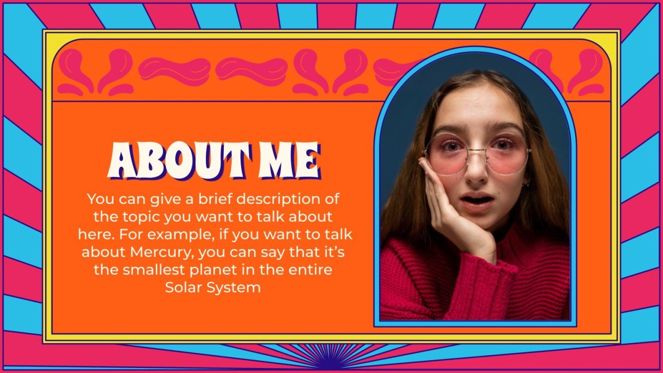 70s Style Portfolio | Google Slides and PowerPoint Template