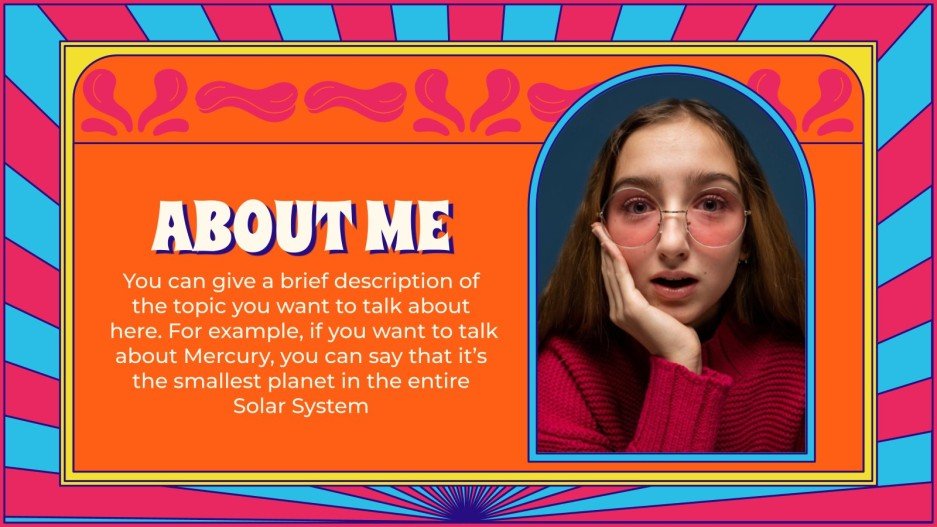 70s Style Portfolio | Google Slides and PowerPoint Template