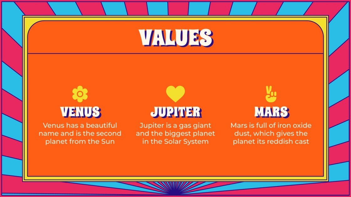 70s Style Portfolio | Google Slides and PowerPoint Template