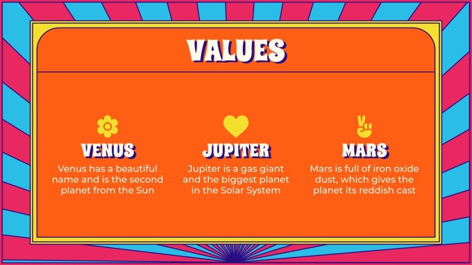 70s Style Portfolio | Google Slides and PowerPoint Template