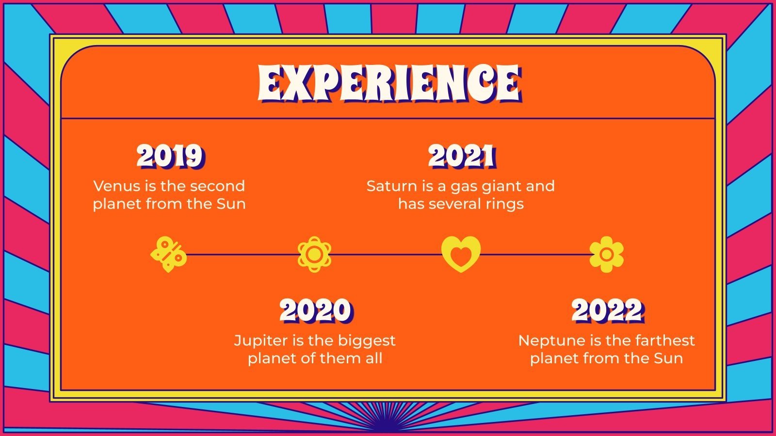 70s Style Portfolio | Google Slides and PowerPoint Template