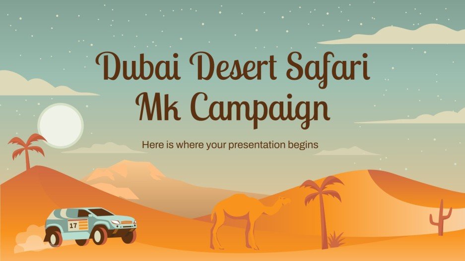 Free desert templates for Google Slides and PowerPoint