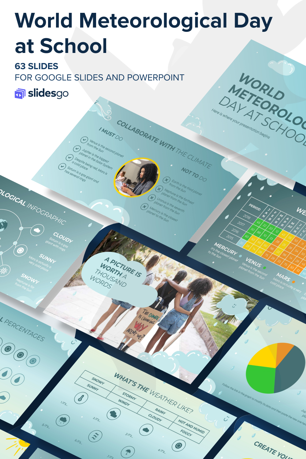 World Meteorological Day at School | Google Slides & PPT