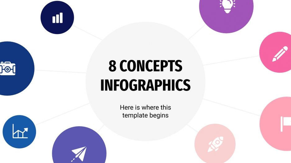 Free 8 Concepts Infographics for Google Slides and PowerPoint