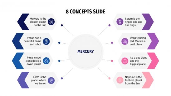 Free 8 Concepts Infographics for Google Slides and PowerPoint