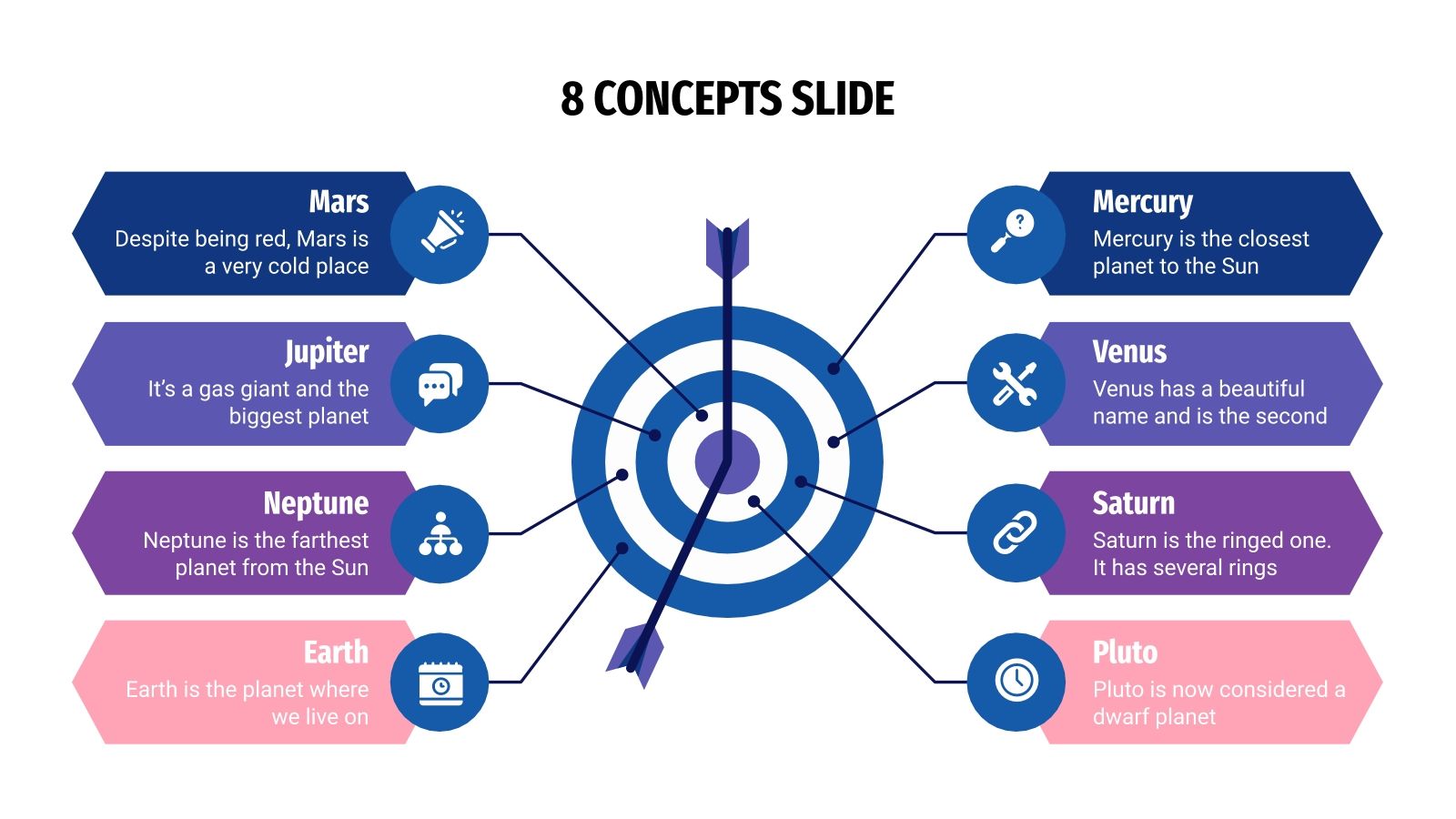 Free 8 Concepts Infographics for Google Slides and PowerPoint