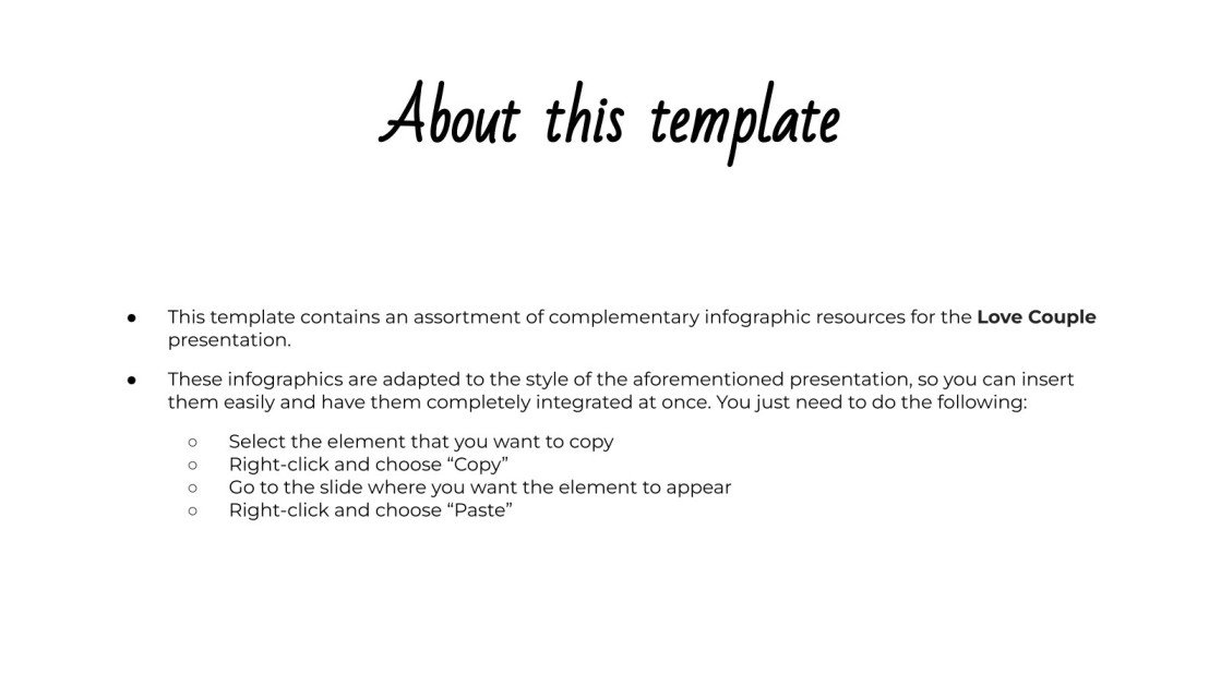Love Couple Infographics | Google Slides & PowerPoint template