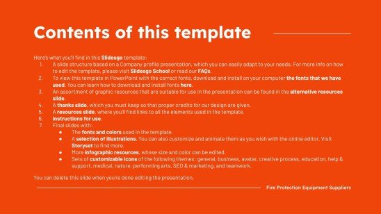 Fire Protection Equipment Suppliers Company Profile