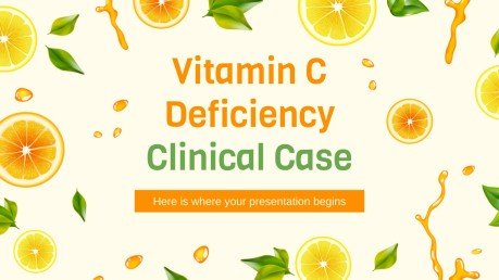 Modelos de Google Slides e PowerPoint sobre vitaminas