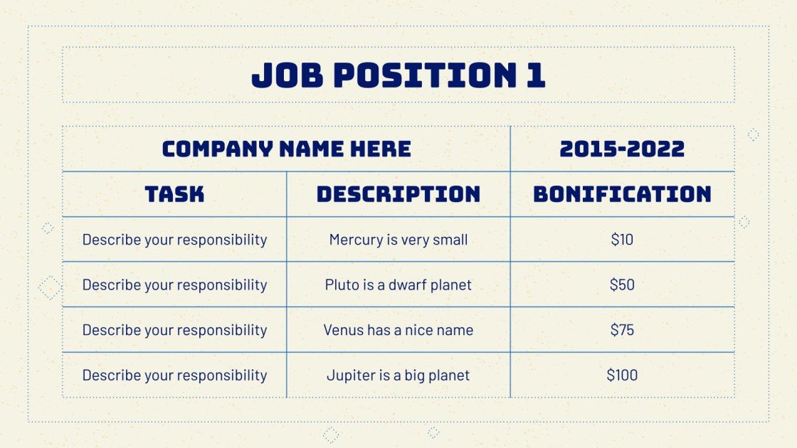 FBI Agent CV | Google Slides & PPT Template