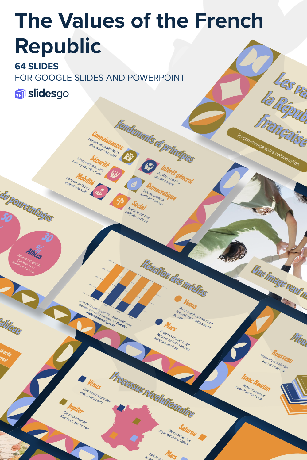 The Values of the French Republic | Google Slides & PowerPoint