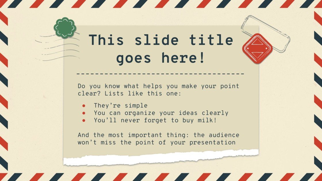 US Card and Letter Writing Month | Google Slides & PPT