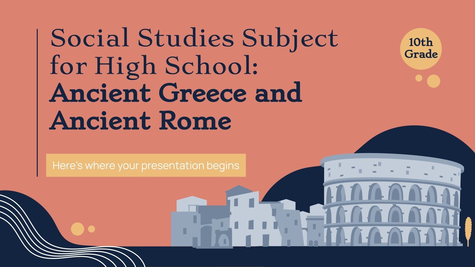 Free Greek-themed Google Slides and PowerPoint templates