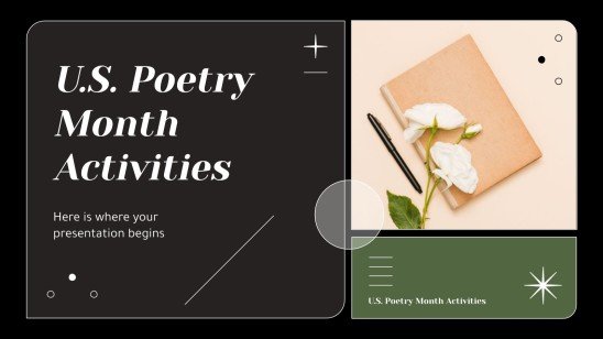 Plantillas gratis para Google Slides y PPT sobre poesía