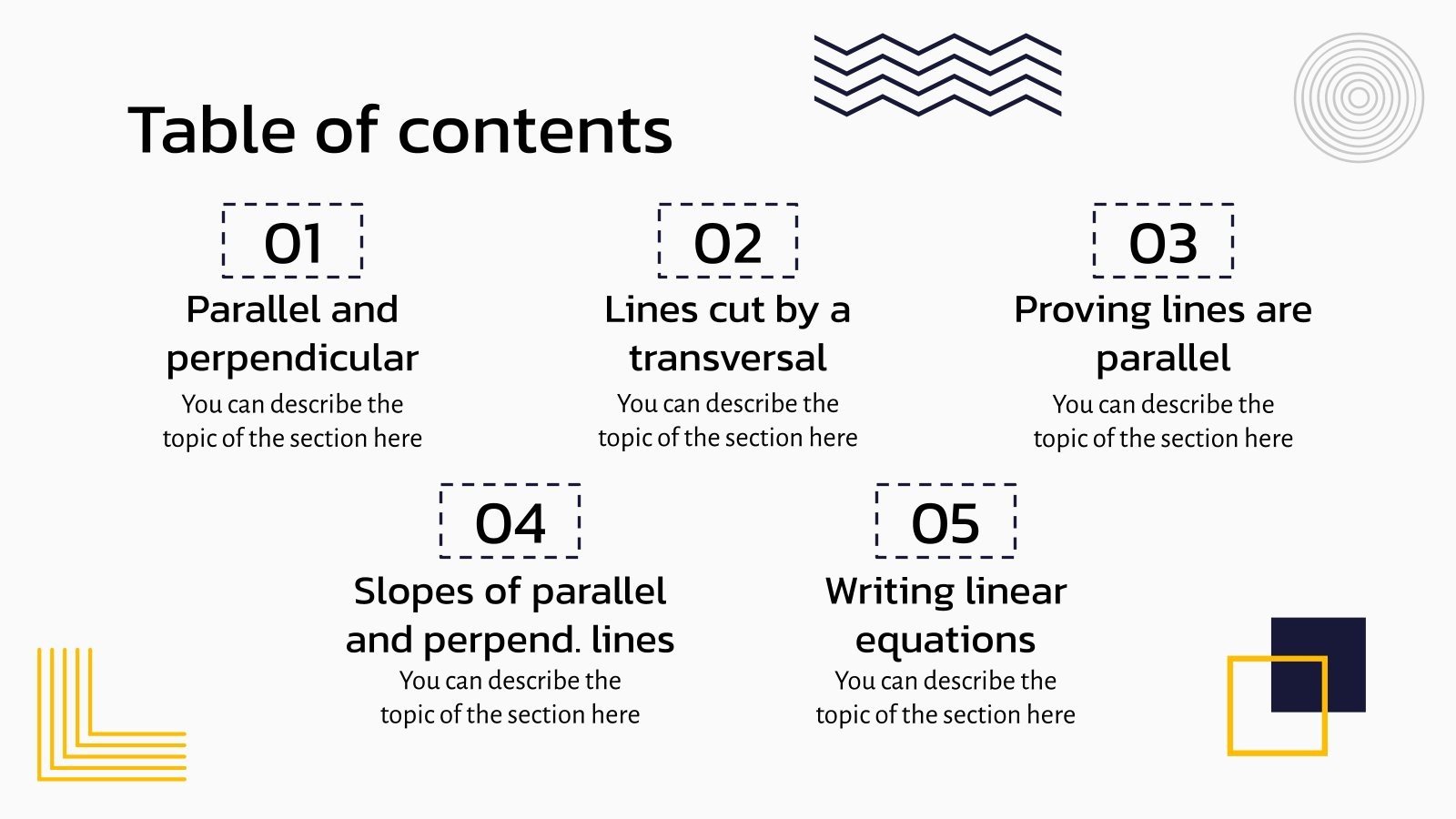 Math for High School: Angles and Lines | Google Slides & PPT
